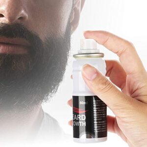 Cimenn 60ml Men Beard Growth Spray Natural Accelerate Beard Growth Oil Facial Hair Growth Lequid, Beard Growth Oil Facial Nutrition Moustache Enhancer Beard Shaping Tool Beard