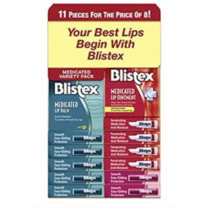 blistex lip care variety pack, 11 pk.