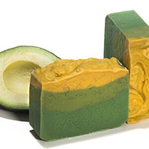 FALLS RIVER SOAP COMPANY Avocado Soap (4Oz) - Handmade Soap Bar with Jasmine Essential Oils and fresh Avocado slurry - Organic and All-Natural