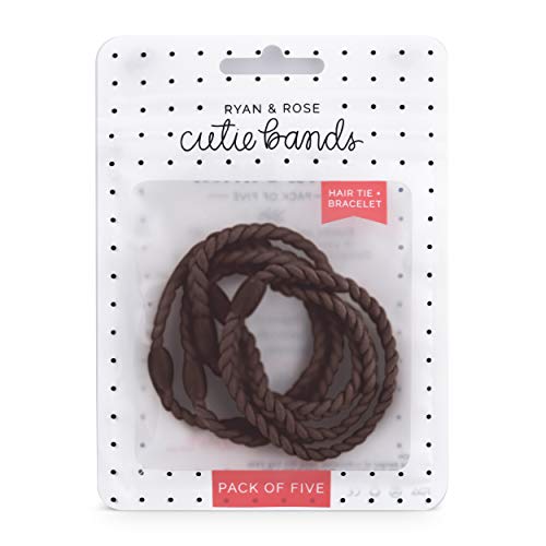 Ryan and Rose - Cutie Bands - Elastic Hair Ties (Brown)