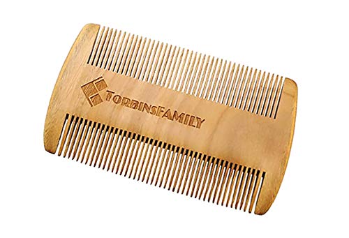 NEW! Wooden Beard Comb for Men - Sandalwood Comb With Leather Case And Gift Box