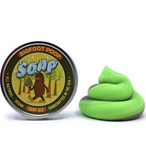 big foot bigfoot sasquatch yeti poop soap woodsy pine scent gift vegan