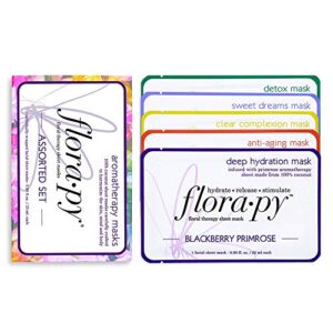 Florapy Beauty Assorted Sheet Mask Set, 5 Count