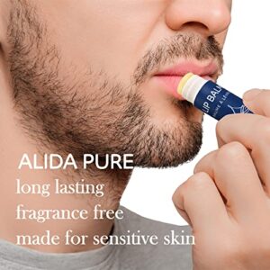 ALIDA PURE Vegan Melody Lip Balm Collection, Cruelty Free, Beeswax Free, Coconut Oil Free, 5 Lip Balm Set, Organic Jojoba Oil, Avocado Oil, and Vitamin E, Natural Moisturizing Lip Balm | Lip Gloss, for Dry, Chapped, or Cracked Lips