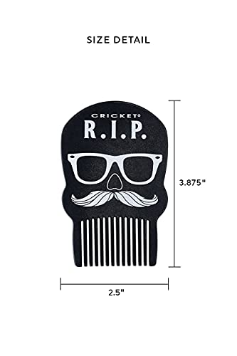 Cricket Beard Care Daily Grooming Kit for Men Beard Comb and Brush Set for Facial Hair Grooming