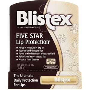 blistex five star lip protection lip protectant/sunscreen spf 30 – pack of 6