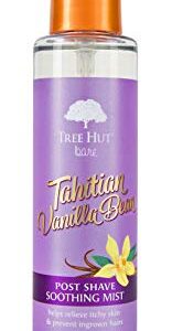 Tree Hut Bare Tahitian Vanilla Post Shave Mist, 4.8 fl oz, After Shave Spray, Soothe & Smooth Against Razor Bumps & Ingrown Hairs, For All Skin Types