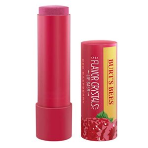 burts bees red raspberry flavour crystals lip balm, 4.53 gr