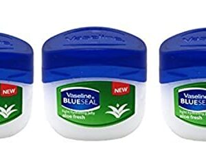 Vaseline Blue Seal Petroleum Jelly Aloe Fresh 1.7oz Travel Size (Pack of 3)