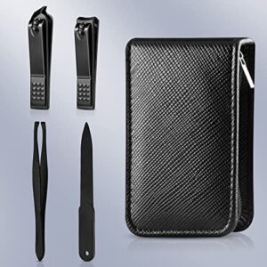 Manicure Set, Stainless Steel Nail Clippers Pedicure Kit Professional 4 in 1