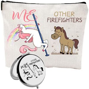 other firefighters me bag,firefighter makeup bag,other firefighters me unicorn,firefighters gifts for women,birthday gifts for firefighter,firefighter appreciation gifts,female firefighter gifts