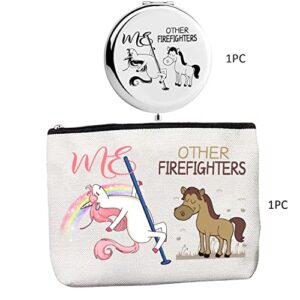 Other Firefighters Me Bag,Firefighter Makeup Bag,Other Firefighters Me Unicorn,Firefighters Gifts for Women,Birthday Gifts for Firefighter,Firefighter Appreciation Gifts,Female Firefighter Gifts