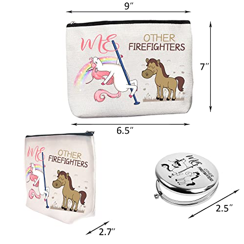 Other Firefighters Me Bag,Firefighter Makeup Bag,Other Firefighters Me Unicorn,Firefighters Gifts for Women,Birthday Gifts for Firefighter,Firefighter Appreciation Gifts,Female Firefighter Gifts