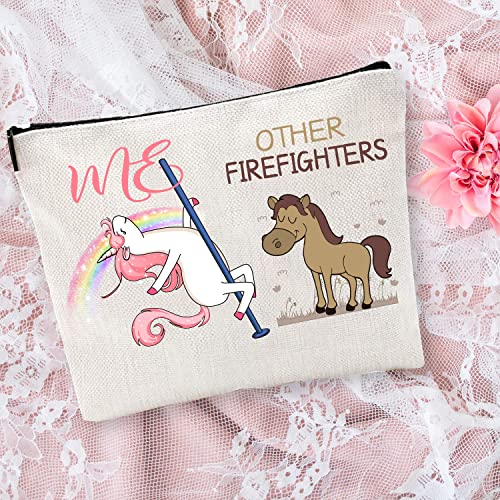 Other Firefighters Me Bag,Firefighter Makeup Bag,Other Firefighters Me Unicorn,Firefighters Gifts for Women,Birthday Gifts for Firefighter,Firefighter Appreciation Gifts,Female Firefighter Gifts