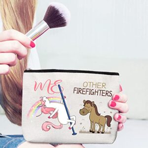 Other Firefighters Me Bag,Firefighter Makeup Bag,Other Firefighters Me Unicorn,Firefighters Gifts for Women,Birthday Gifts for Firefighter,Firefighter Appreciation Gifts,Female Firefighter Gifts