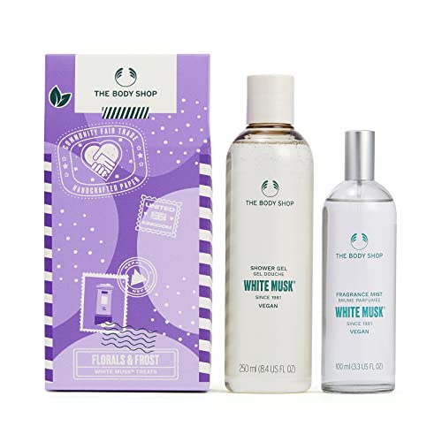 The Body Shop Florals & Frost White Musk Duo Gift Set – Refreshing Floral Fragrance – Vegan – 2 Items