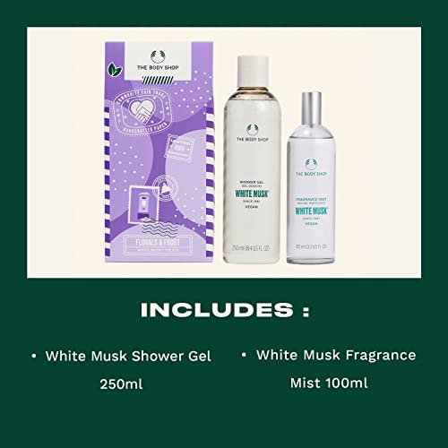 The Body Shop Florals & Frost White Musk Duo Gift Set – Refreshing Floral Fragrance – Vegan – 2 Items