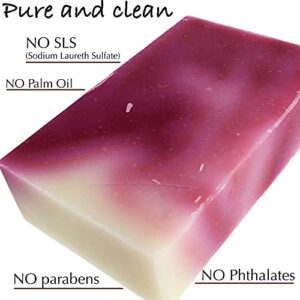 Naturelle ORGANICS All Natural Olive Oil Cold Process Bar Soap for Face and Body for Men and Women (Plumeria, 1 Bar)