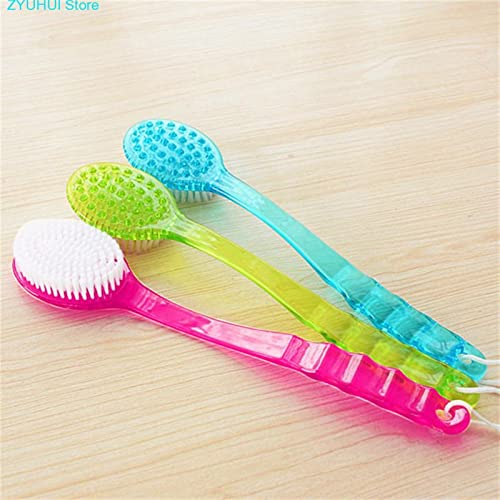 INGVY Dry Brushing Body Brush Bath Brush Back Body Bath Shower Sponge Scrubber Brushes with Handle Exfoliating Scrub (Color : 1)