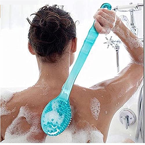 INGVY Dry Brushing Body Brush Bath Brush Back Body Bath Shower Sponge Scrubber Brushes with Handle Exfoliating Scrub (Color : 1)