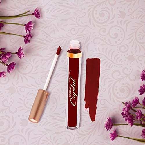 Pam Herbals Bridal Crystal Liquid Long Lasting Water Resistant Sindoor 4ml (Maroon)