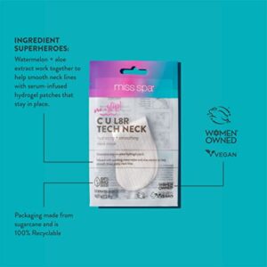 MISS SPA Neck Wrinkle Patches, Hydrating Smoothing Neck Mask, Smooth Neck Line, Anti-Aging Neck Patches, Tightening & Firming Neck Mask, Beauty & Personal Care (4 Pieces)