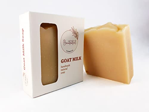 Beautential Cold Processed Handmade Soap Bar with a Luxurious Blend of All Natural Ingredients (Goat Milk)