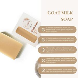 Beautential Cold Processed Handmade Soap Bar with a Luxurious Blend of All Natural Ingredients (Goat Milk)