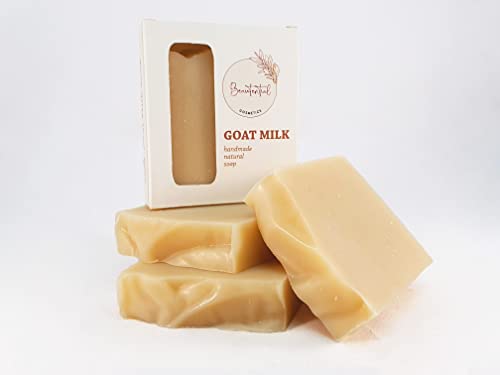 Beautential Cold Processed Handmade Soap Bar with a Luxurious Blend of All Natural Ingredients (Goat Milk)