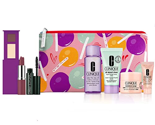 Clinique-Cosmetics Clinque 2021 Fall Skincare And Makeup 8-Piece Gift Set, (value $111)