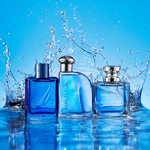 Nautica Voyage By Nautica For Men. Eau De Toilette Spray 3.4 Fl Oz and Nautica Voyage Body Spray, 6 Fluid Ounce