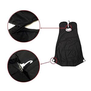 ZAWARA Mens Shave Beard Cape Carrier Haircut Apron Facial Clean Bib Clipping Catcher with Sucker Black