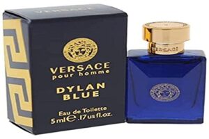 versace dylan blue mini eau de toilette splash for men, 0.17 ounce