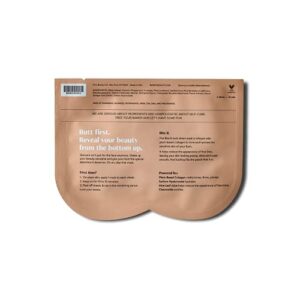 BAWDY Bite It - Plant Based Collagen Butt Mask - Hydrating + Toning Beauty Mask for Your Butt - 2 Sheets, One for Each Cheek - Clean Beauty Mask for Your Butt (2 Sheets - Single Use)