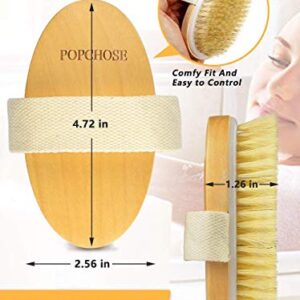 POPCHOSE Shower Steamers Aromatherapy-Dry Brushing Body Brush-- Stocking Stuffers Christmas Gifts for Women and Mom