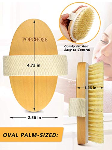 POPCHOSE Shower Steamers Aromatherapy-Dry Brushing Body Brush-- Stocking Stuffers Christmas Gifts for Women and Mom