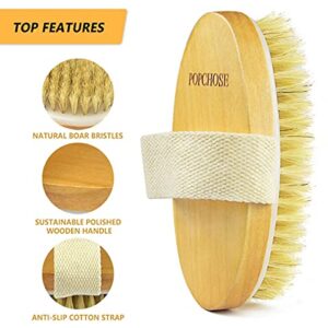 POPCHOSE Shower Steamers Aromatherapy-Dry Brushing Body Brush-- Stocking Stuffers Christmas Gifts for Women and Mom