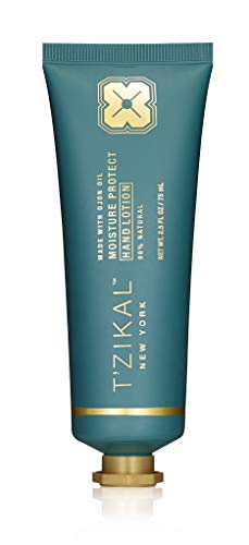 T'zikal Moisture Protect Hand Lotion (travel size) with Ojon Oil - for Itchy Hands and Dry Cracked Hands - Paraben Free Moisturizing Lavender Scented Mini Hand Lotion for Dry Hands & Sensitive Hands.