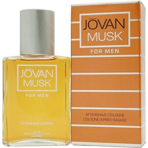 jovan musk by jovan for men. aftershave cologne 8 ounces