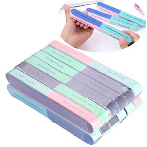 xichen 7-way nail buffer nail shiner sponge nail files sanding blocks – 12pcs