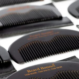 Beard Bonnet Sandalwood Wooden Comb Hair + Beard Detangled for Women and Men - Natural Anti Static Wood for Detangling and Styling Wet or Dry Curly, Thick, Wavy, or Straight Hair - Small Pocket Sized