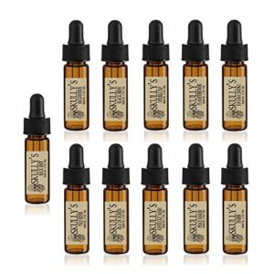 skully’s beard oil sample set (11) 4 ml glass drams, travel pack