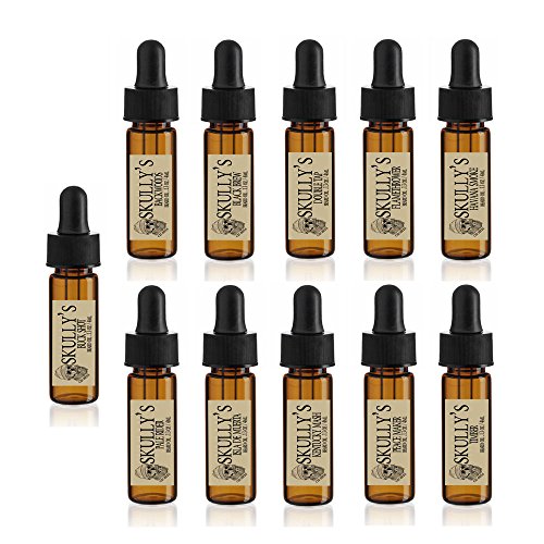 Skully's Beard Oil Sample Set (11) 4 ml glass drams, travel pack