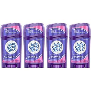 lady speed stick invisible dry antiperspirant & deodorant, wild freesia, 1.4 ounce (pack of 4)