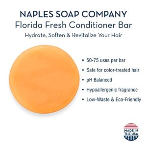 Naples Soap Company Cult Classics Collection Gift Set – Natural Soap, Body Butter, Sea Salt Scrub, Shampoo and Conditioner Bars – Eco-Friendly, Cruelty-Free, No Parabens or Silicones – Florida Fresh