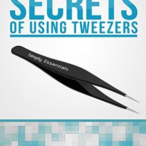 Tweezers Set - Professional Stainless Steel Yellow - Includes CASE and Ebook - Best Surgical Grade for Eyebrow pluckers, Ingrown Hair, Nose Hair and Splinters