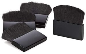 small square powder / blush compact brush – 4 pieces