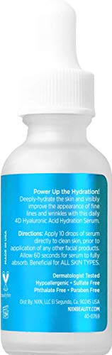 NxN Hyaluronic Acid Face Serum - Hydrate Skin, Boost Collagen, Reduce Lines & Wrinkles - All Skin Types