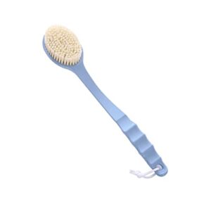 ingvy dry brushing body brush long handle bath brush soft body scrubber shower exfoliating scrub exfoliator skin massager cleaning brush bathroom accessories (color : pink)