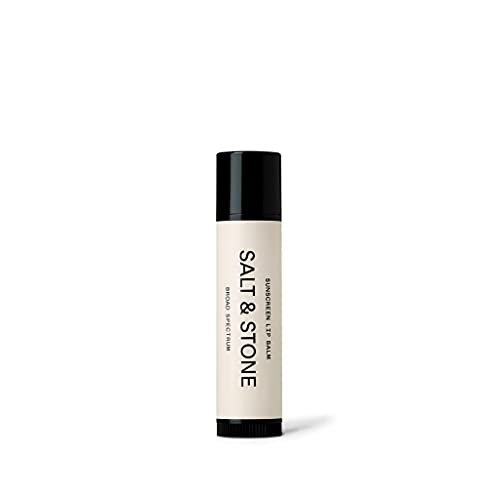 Salt & Stone SPF 30 Lip Balm (1 Pack) Broad Spectrum Lip Protection that Sinks in Effortlessly and is Water Resistant and Reef Safe - Cruelty Free, Gluten Free, Made in USA